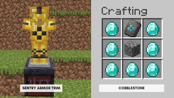 Crafting Recipes of Armor Trims in Minecraft 1.20 (2023)